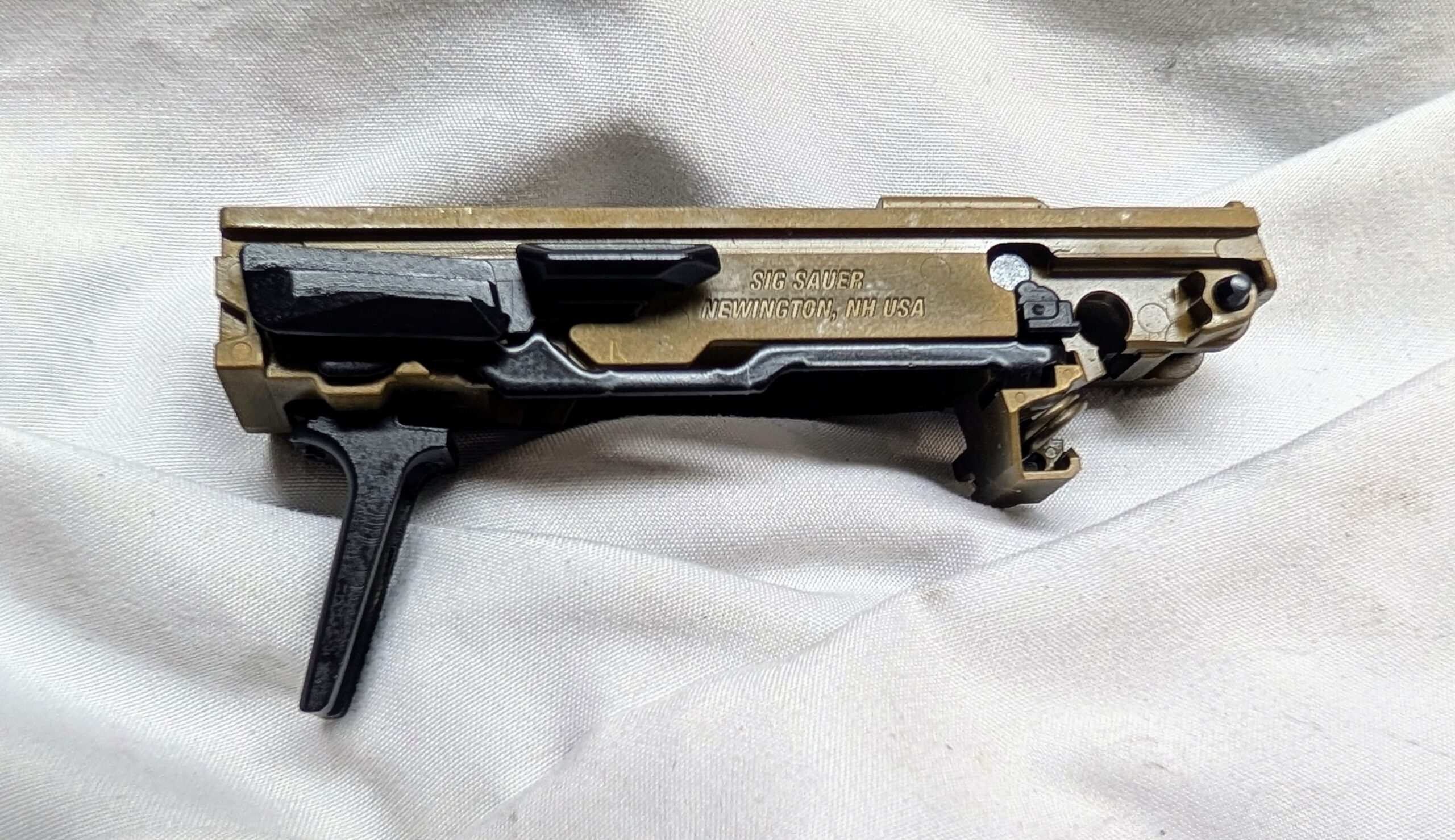 Custom Works GOLD P365 FCU (Fire Control Unit) w/ RAMM Tactical Trigger ...