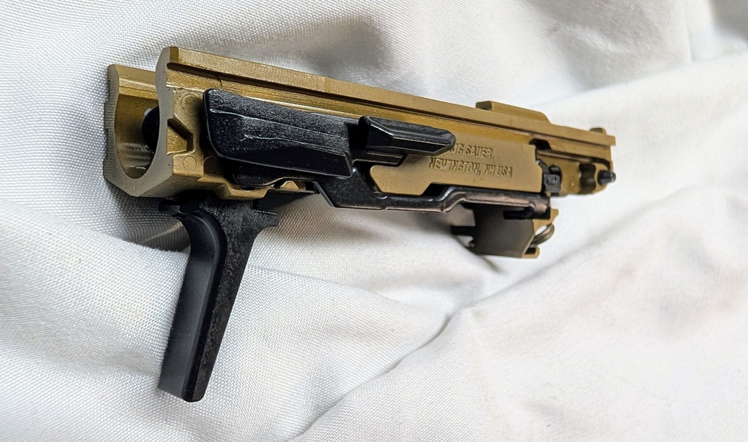 Custom Works GOLD P365 FCU (Fire Control Unit) w/ RAMM Tactical Trigger ...
